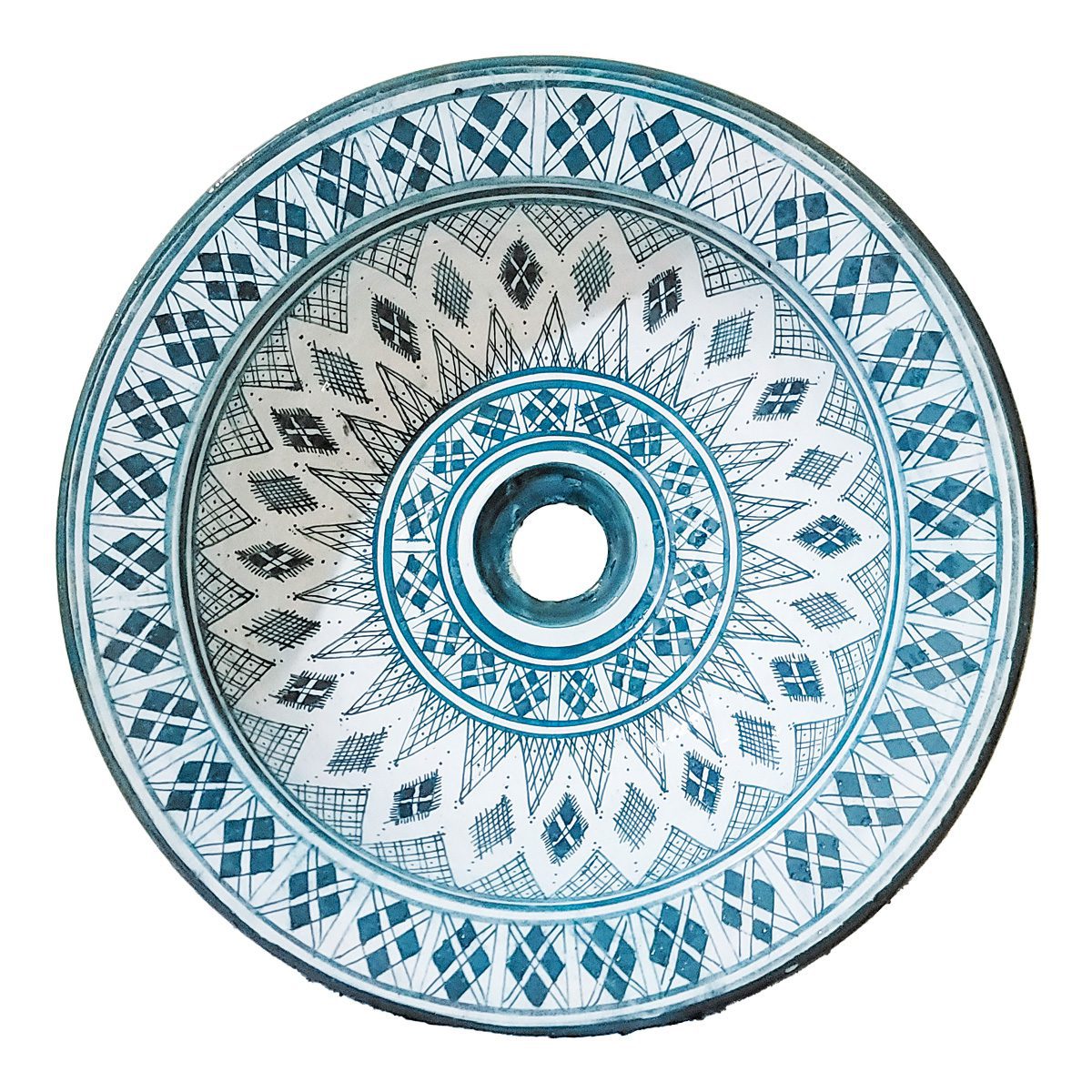 Lavamanos Fatima - Lavabo hecho a mano en Safi (copia) - Made in Marruecos